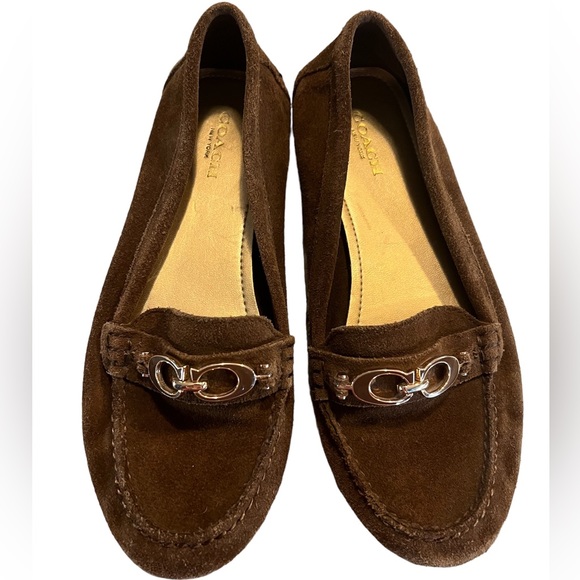 Coach | Shoes | Coach Fortunata Suede Loafers Slipon Comfort Shoes A448 ...